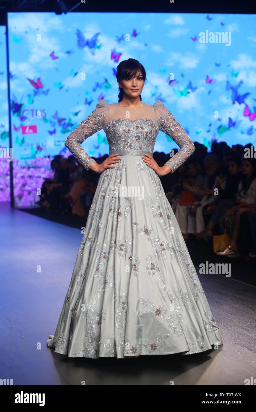 New Delhi, India. 16th Mar, 2019. Models And Bollwood Actress Dipannita ...