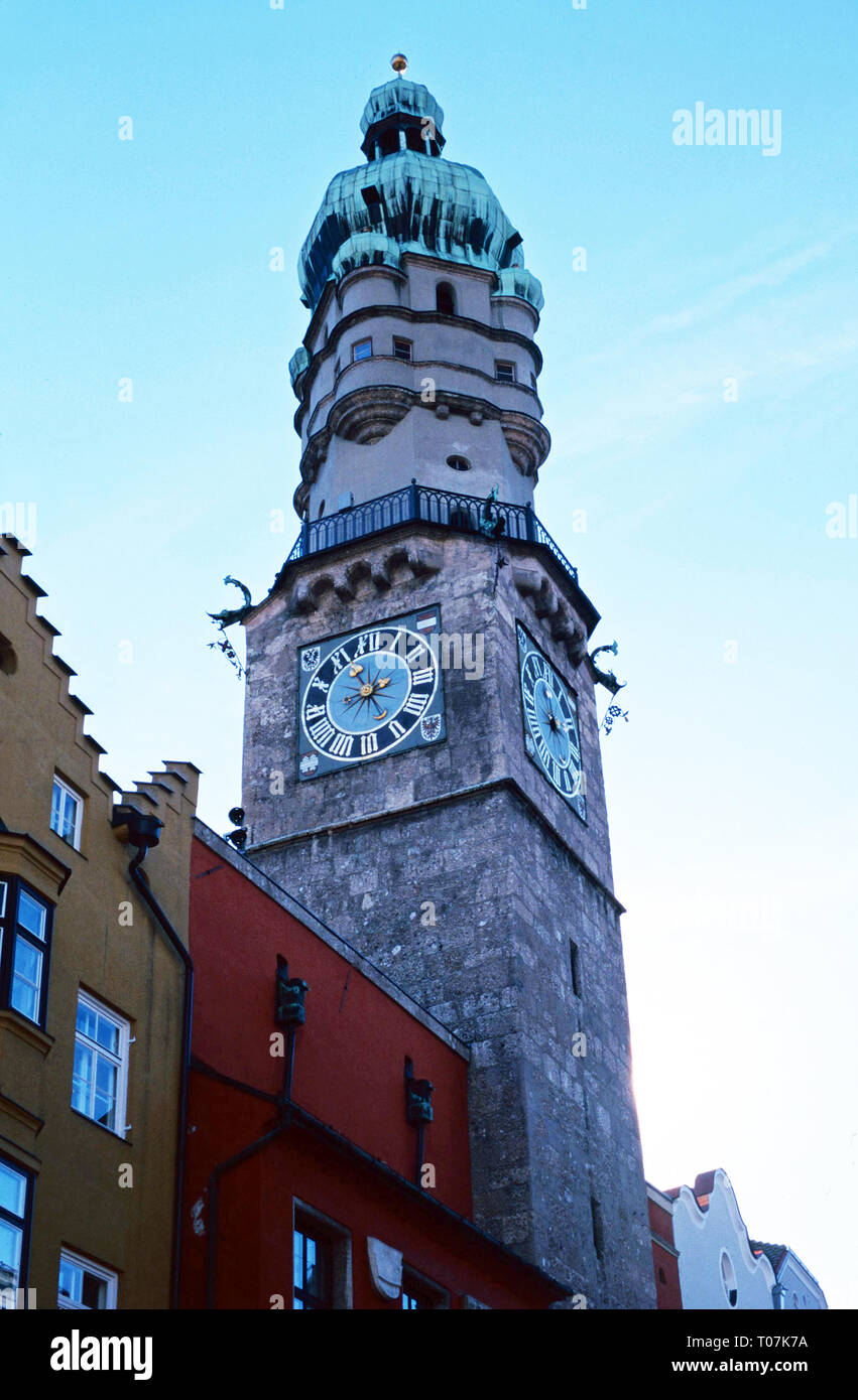 City tower innsbruck hi-res stock photography and images - Alamy