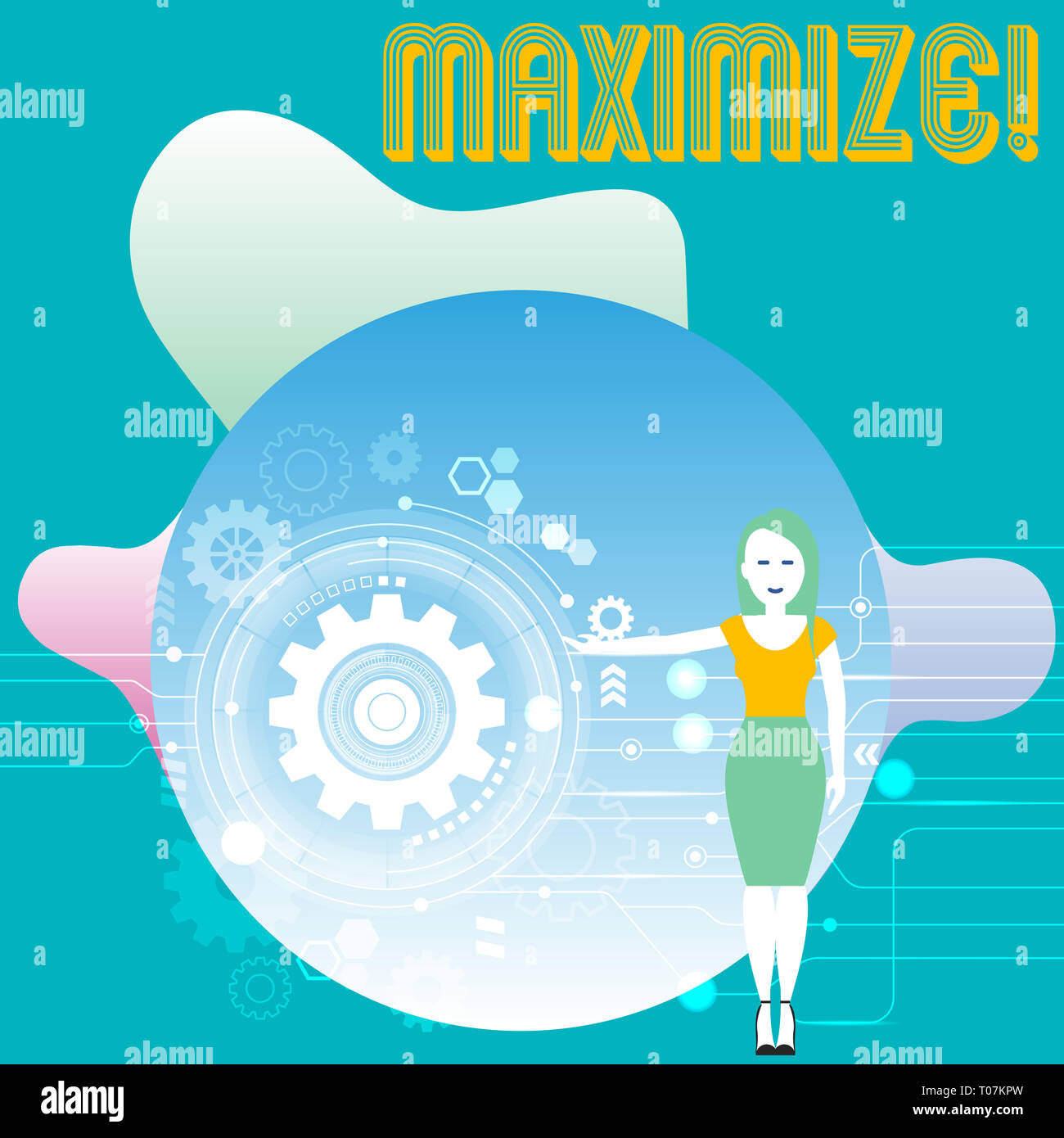 Conceptual hand writing showing Maximize. Concept meaning Increase to ...