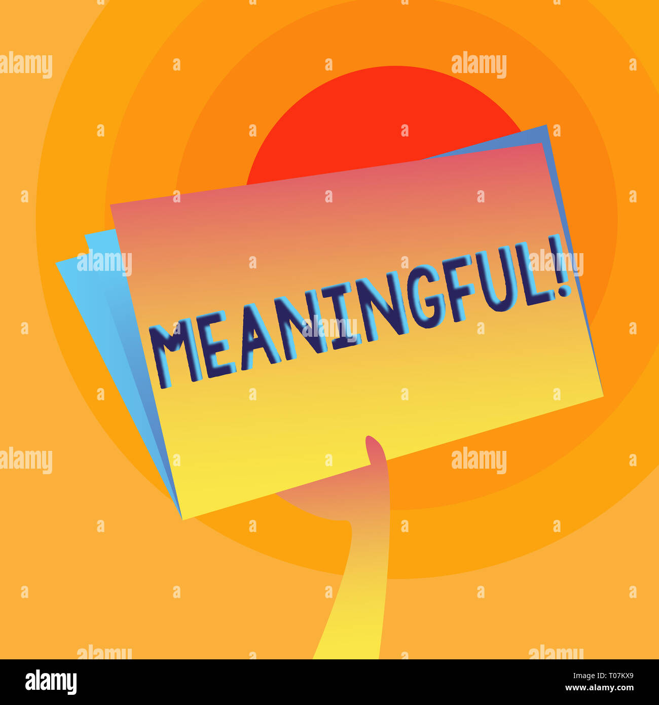 Word writing text Meaningful. Business photo showcasing Having meaning ...