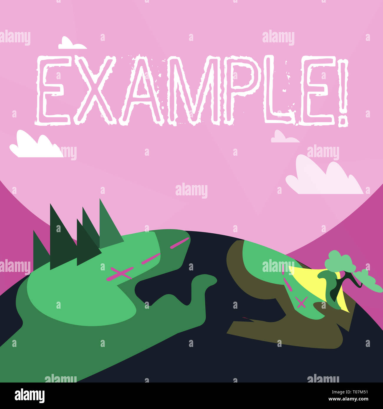 Handwriting text Example. Conceptual photo Illustration Sample Model to ...