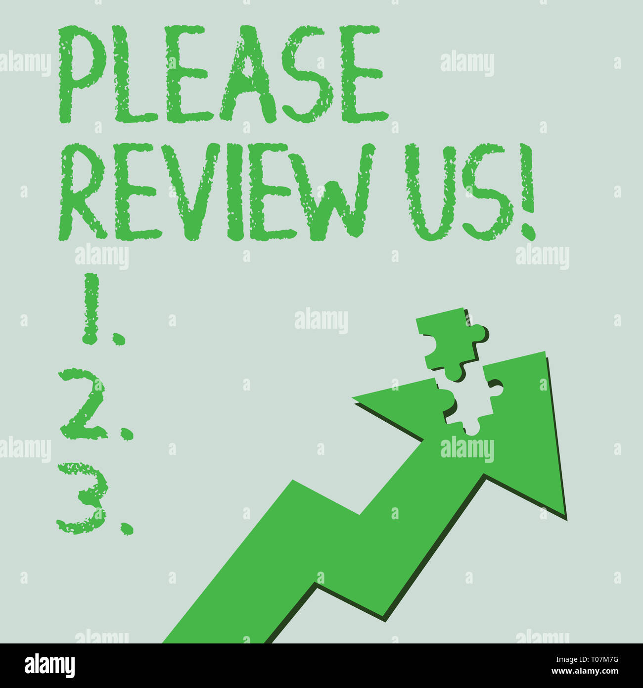 Text sign showing Please Review Us. Business photo text situation or ...