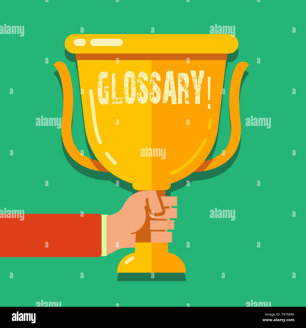 Word writing text Glossary. Business photo showcasing Alphabetical list ...