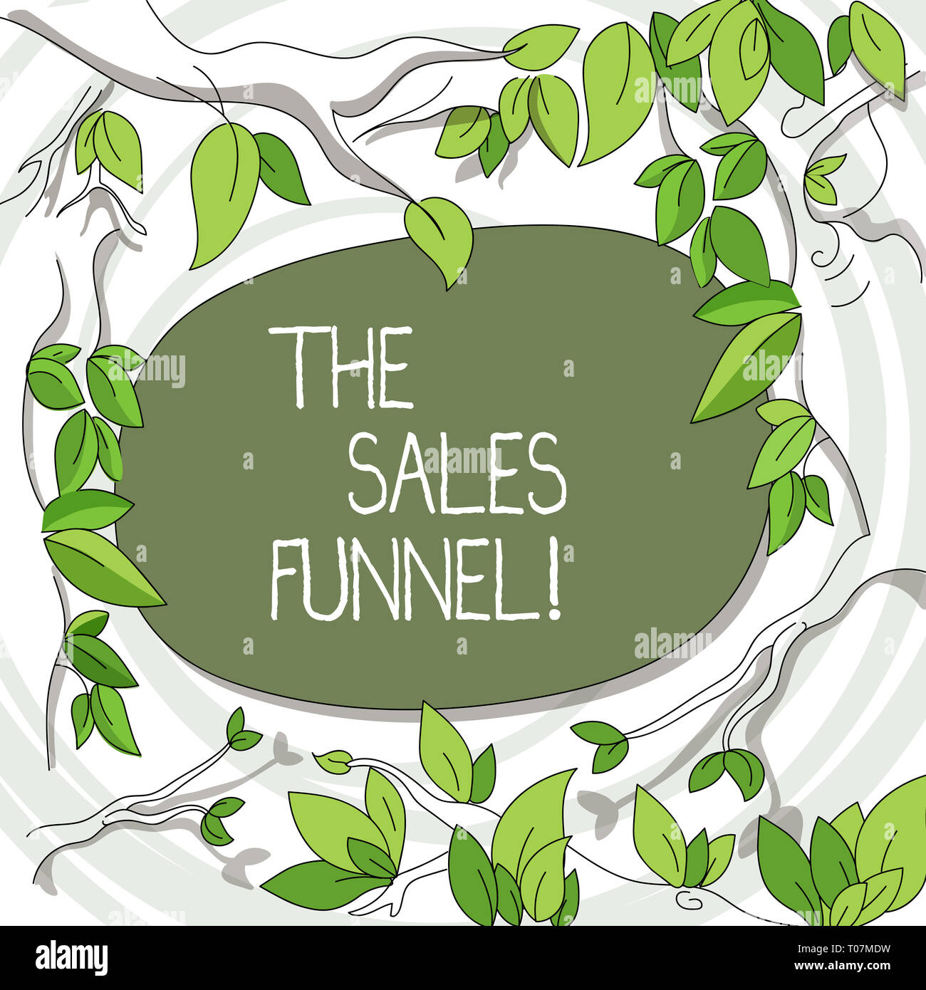 Writing note showing The Sales Funnel. Business concept for refers to ...