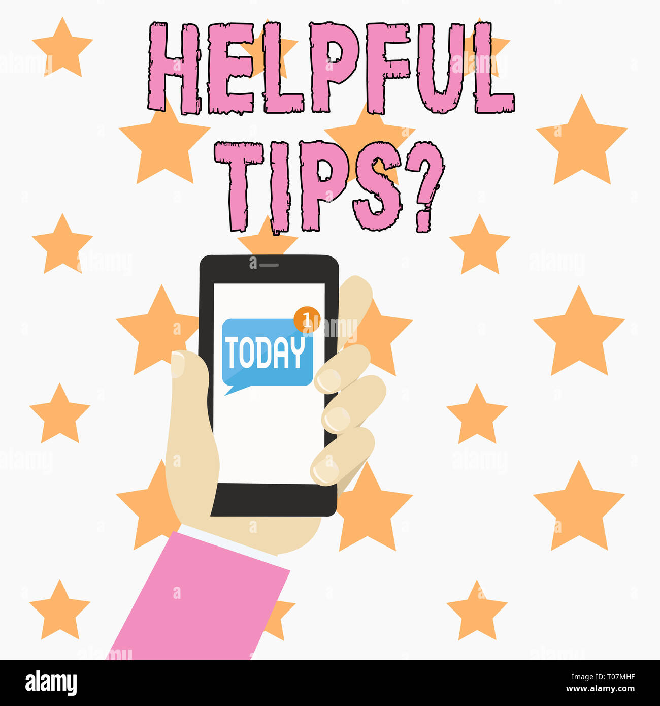 Text sign showing Helpful Tips Question. Business photo showcasing ...