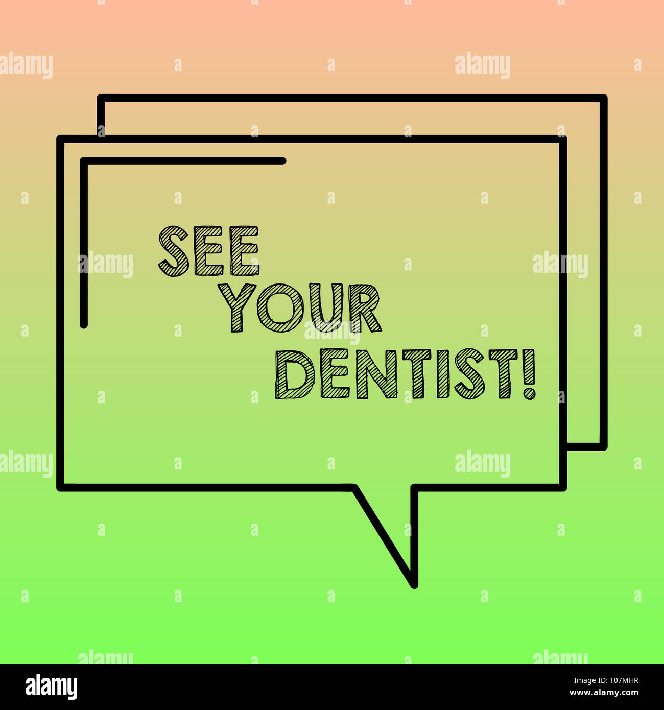 Handwriting text writing See Your Dentist. Conceptual photo go to ...