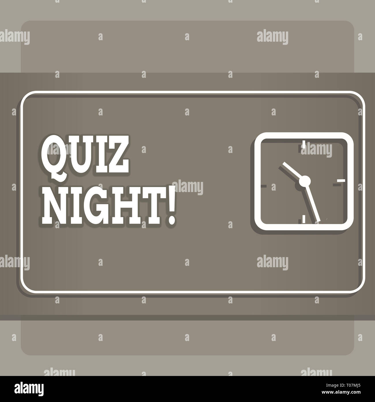 Handwriting text Quiz Night. Conceptual photo evening test knowledge ...