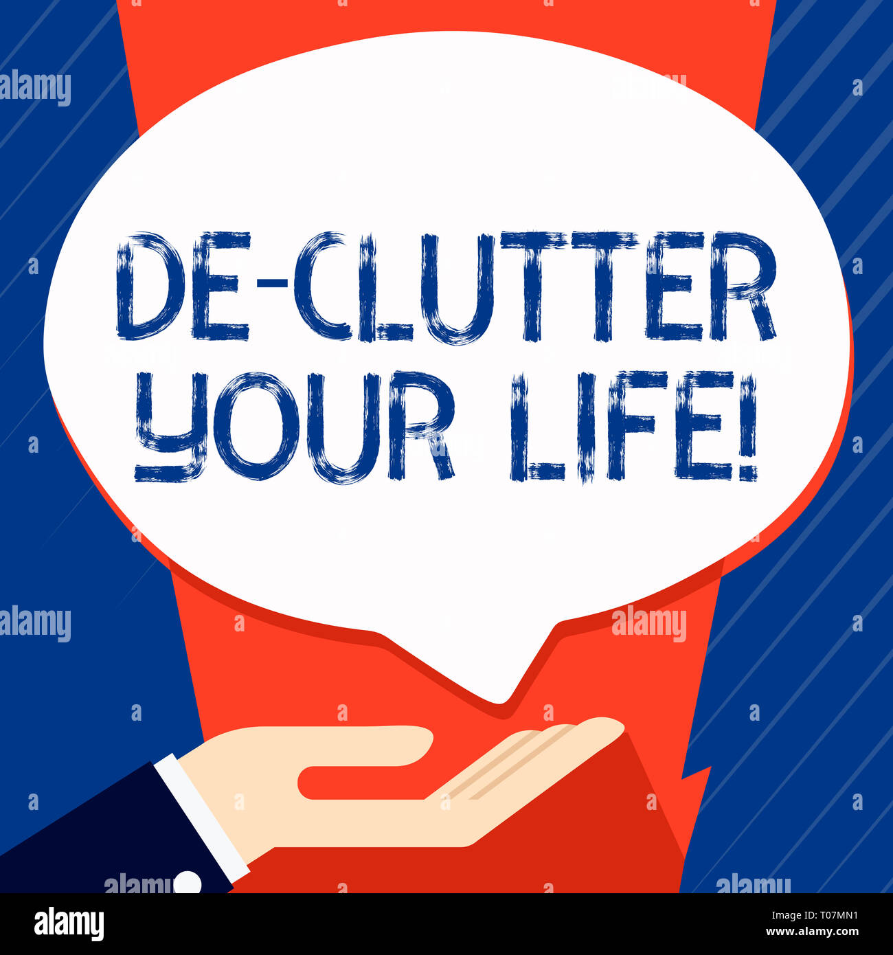 Conceptual hand writing showing De Clutter Your Life. Concept meaning ...