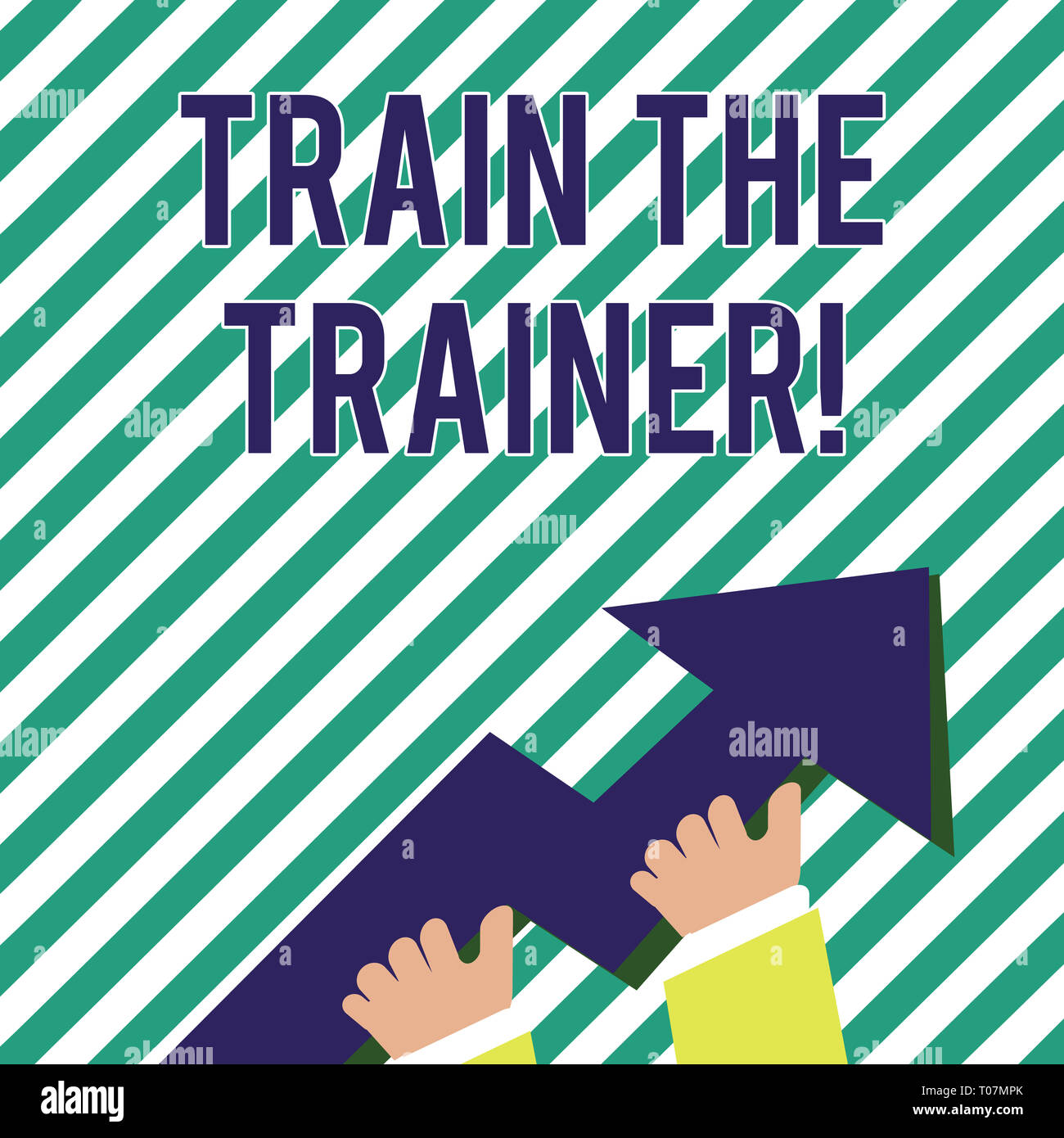 Handwriting text Train The Trainer. Conceptual photo Learning Technique ...