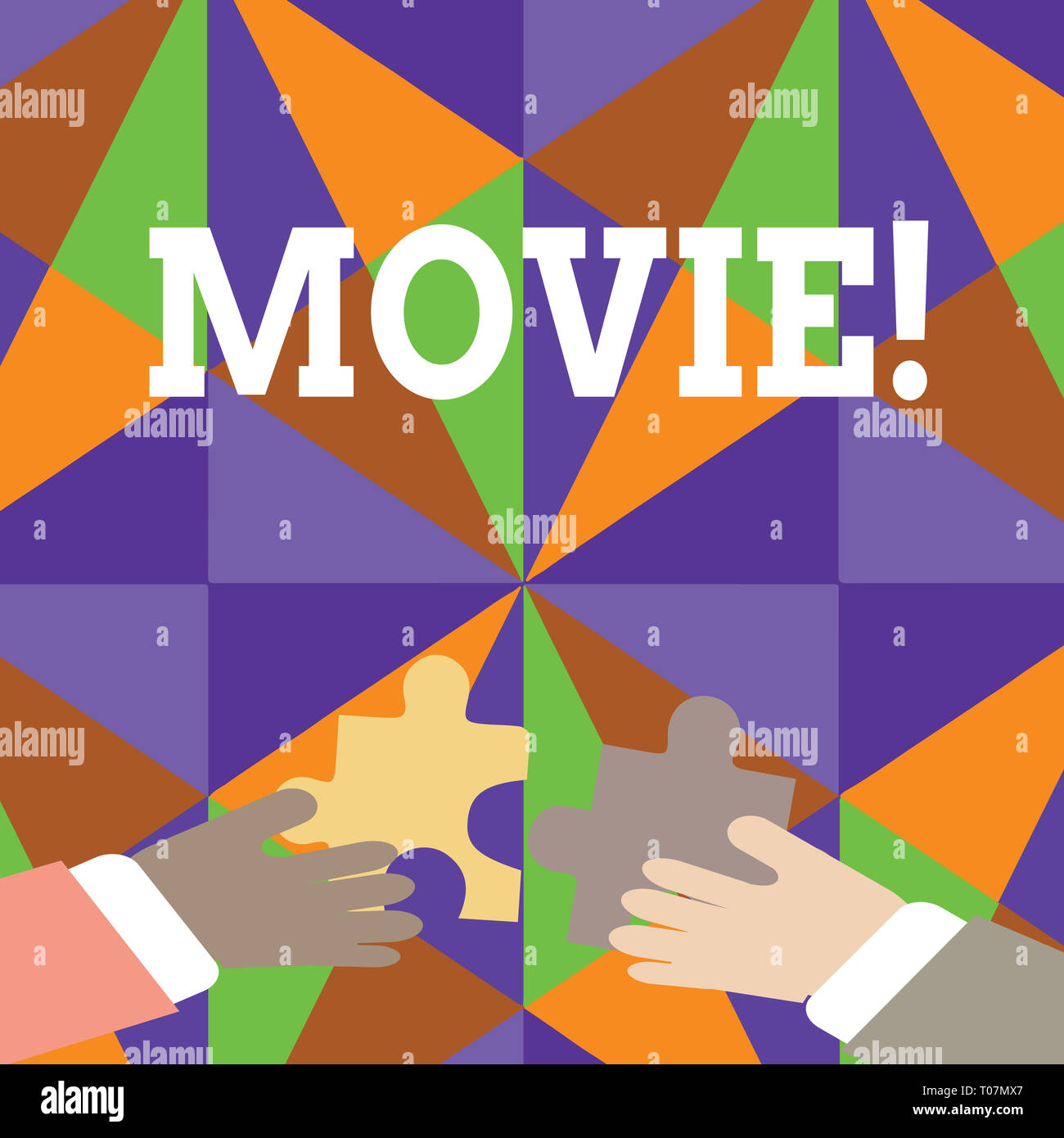Handwriting text Movie. Conceptual photo Cinema or television film ...
