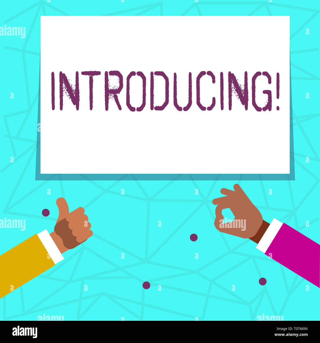 Writing note showing Introducing. Business concept for Presenting a ...