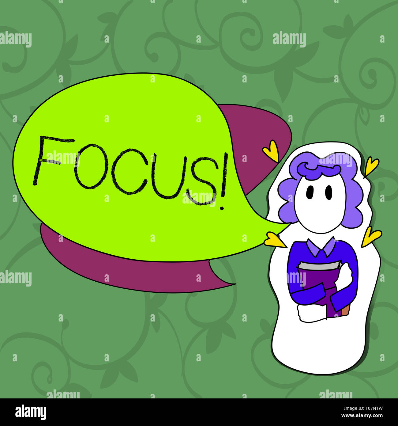 Conceptual hand writing showing Focus. Concept meaning Point of ...