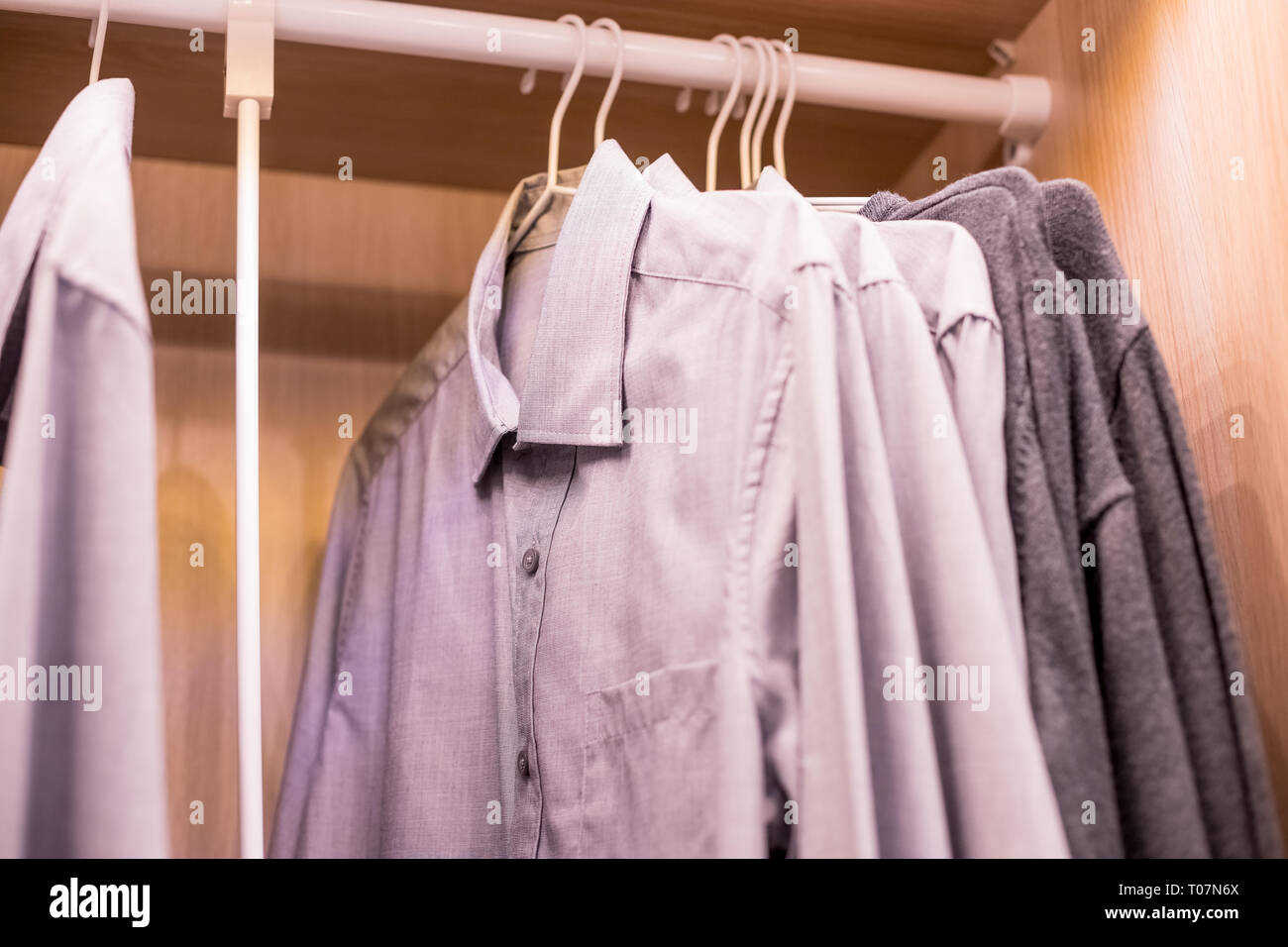 Hanging Clothes Closet Stock Photos & Hanging Clothes Closet Stock ...