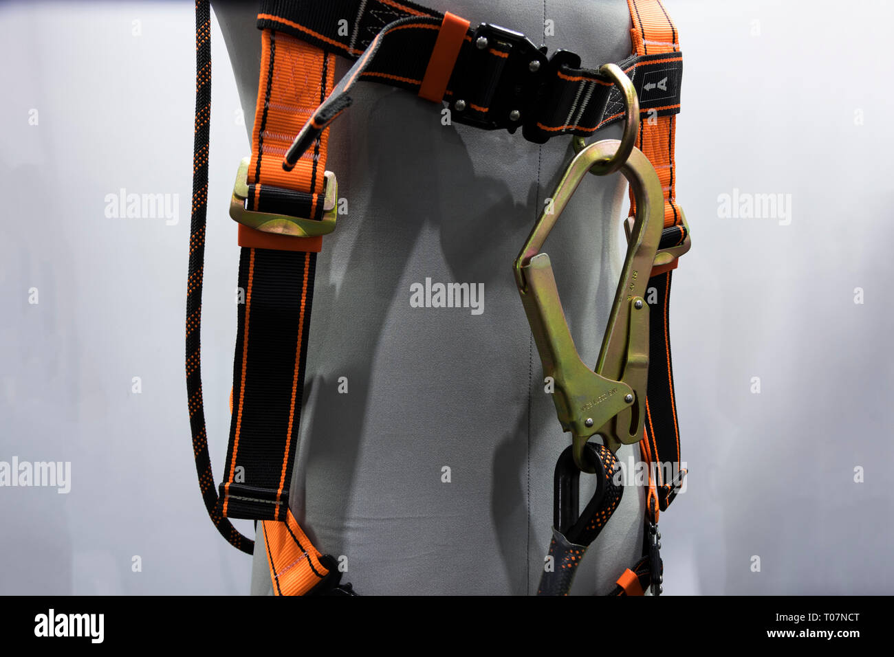 Industrial safety harness ; equipment for high ground working Stock ...