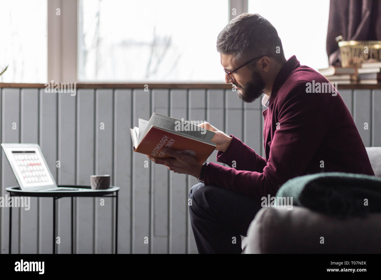 Handsome Mature Man Book High Resolution Stock Photography and Images ...