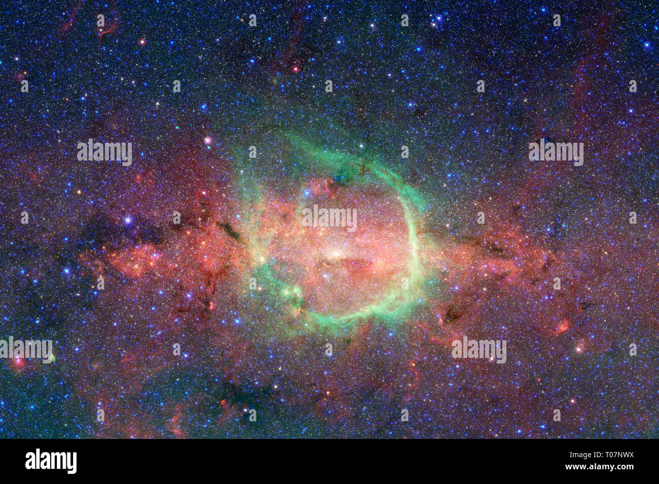 Awesome beautiful nebula somewhere in outer space. Elements of this ...