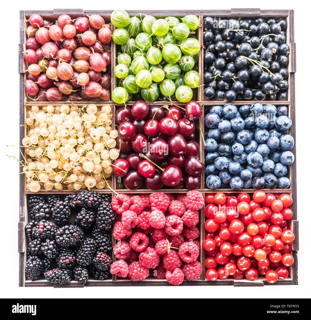 White berry crate Cut Out Stock Images & Pictures - Alamy