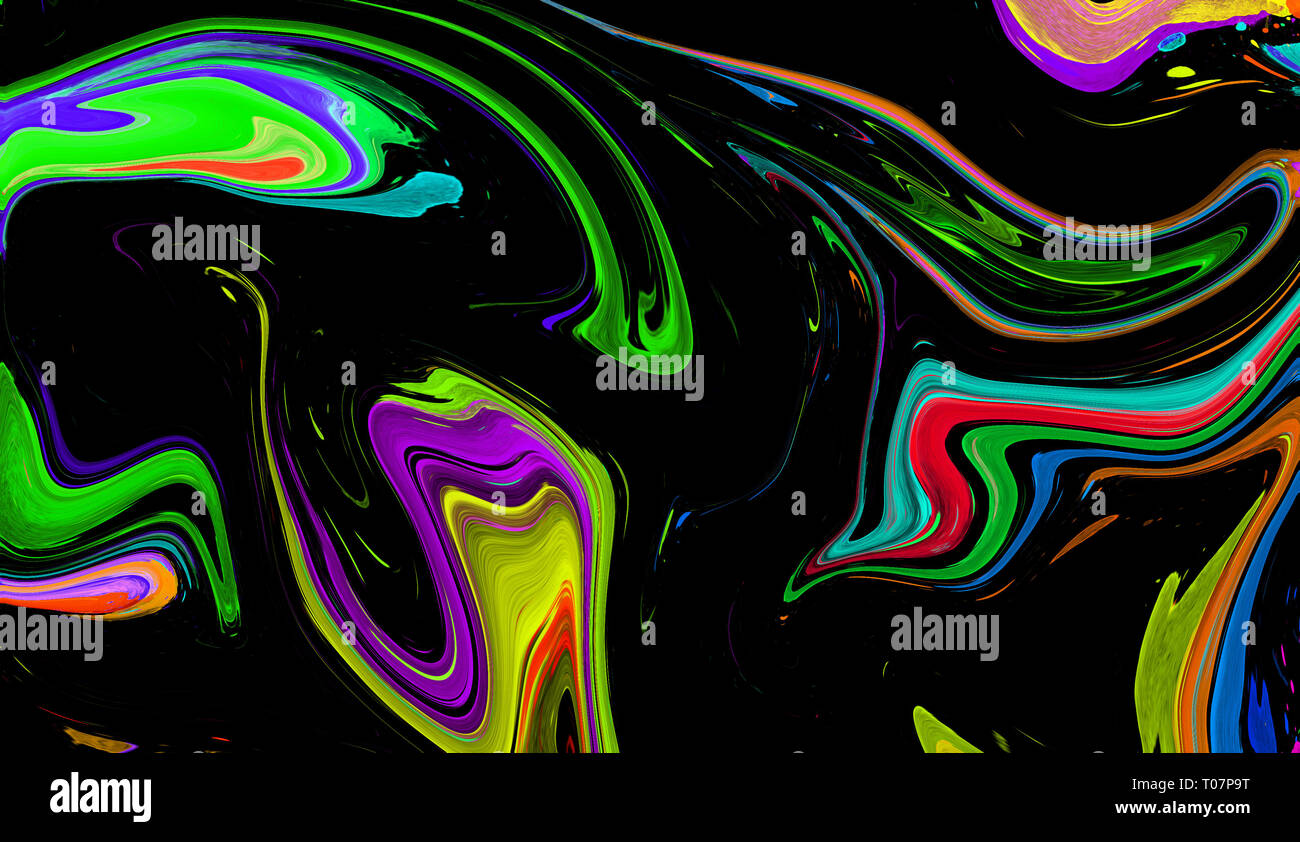 Digital proton colorful abstract background with liquify flow. Design ...