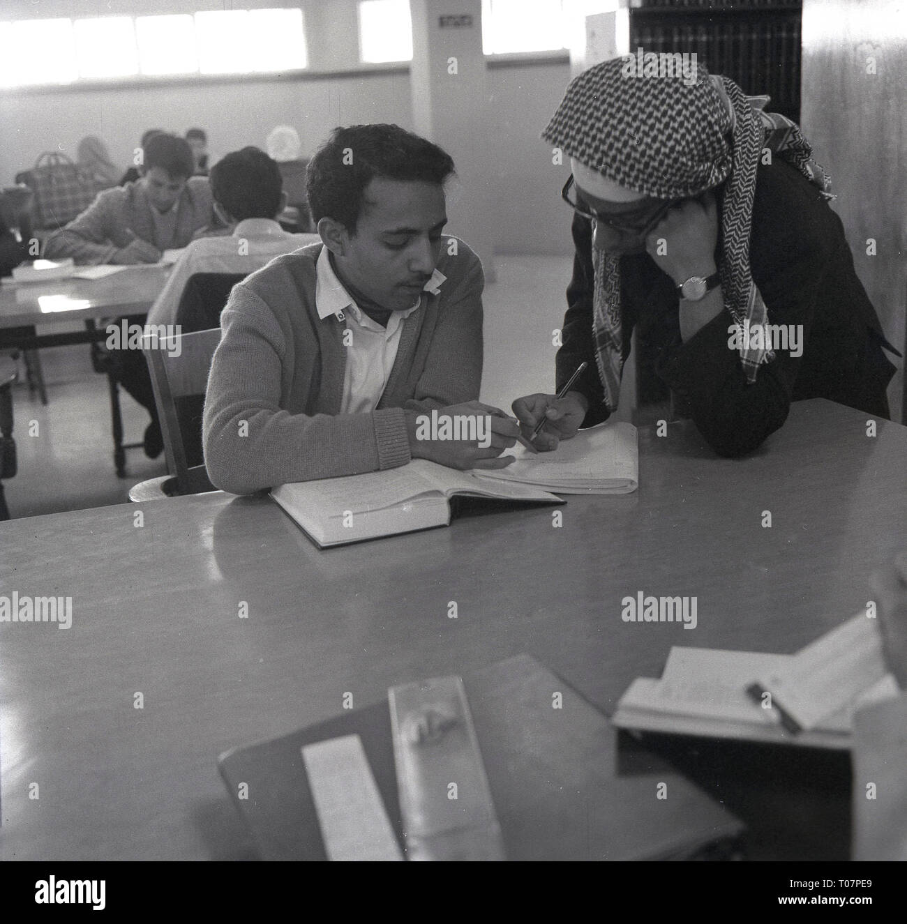 1960s, student in class, Saudi Arabia Stock Photo - Alamy