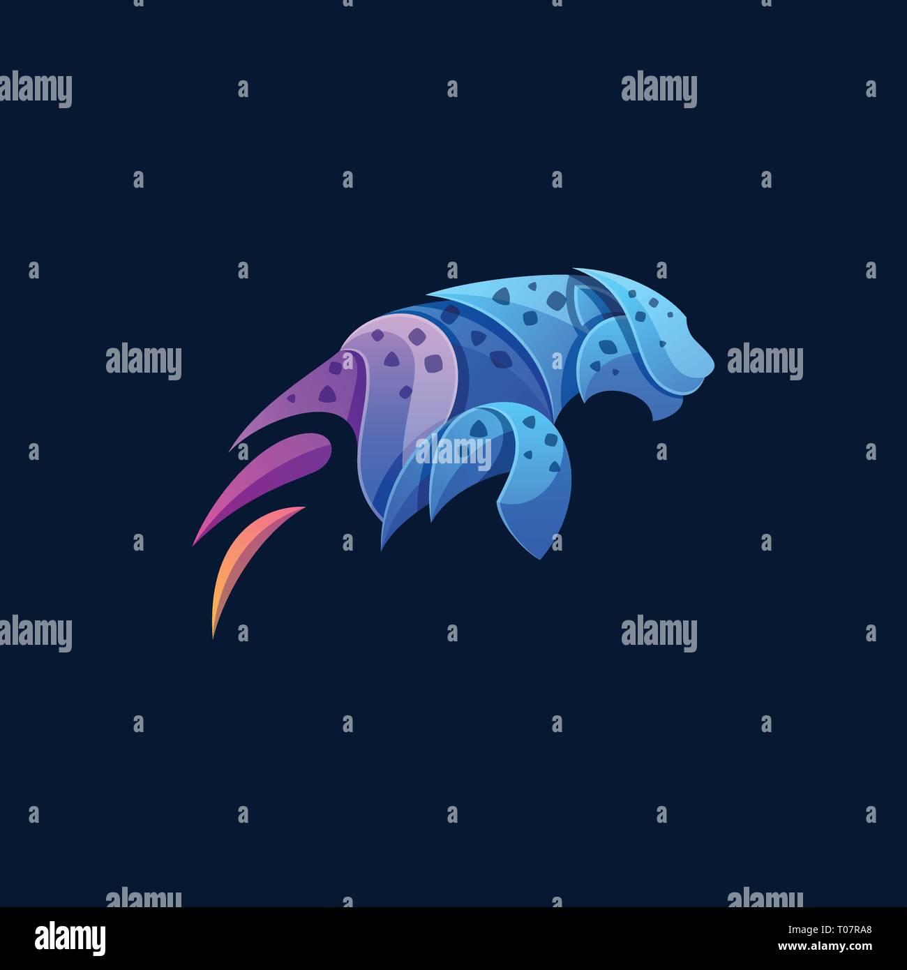 Leopard vector vectors hi-res stock photography and images - Alamy