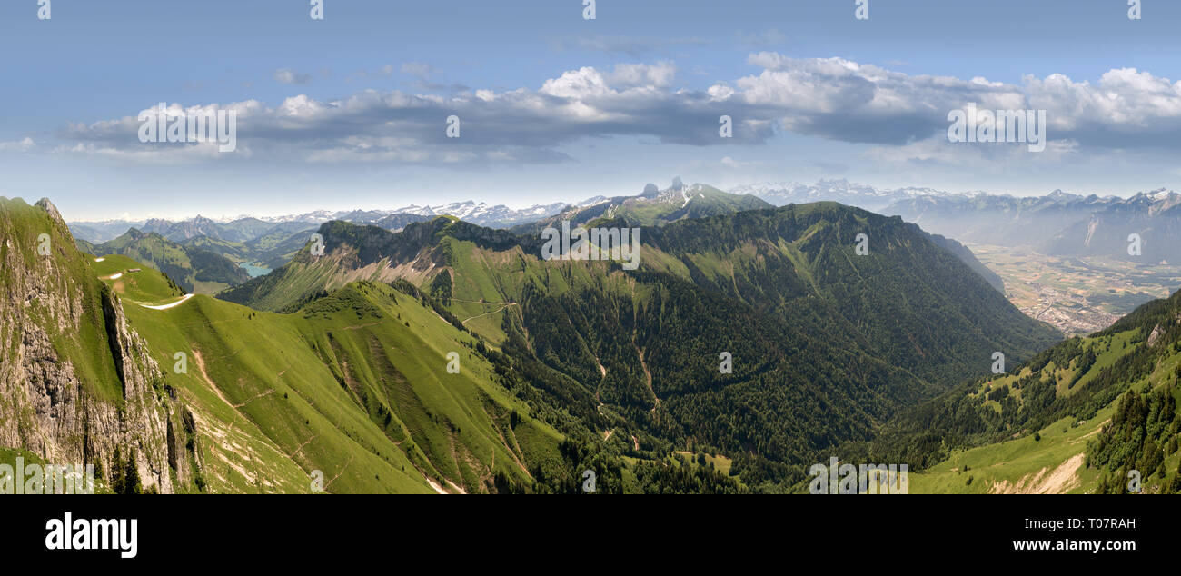 Alpine views of Peaks, rocks, pathways, forests and mountains ...