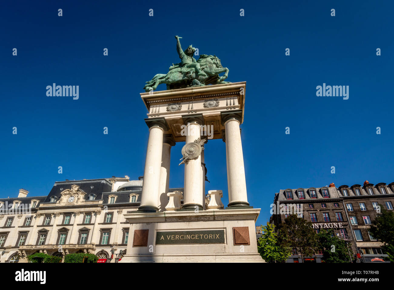 Statue of Vercingetorix by sculptor Bartholdi in Place de Jaude ...