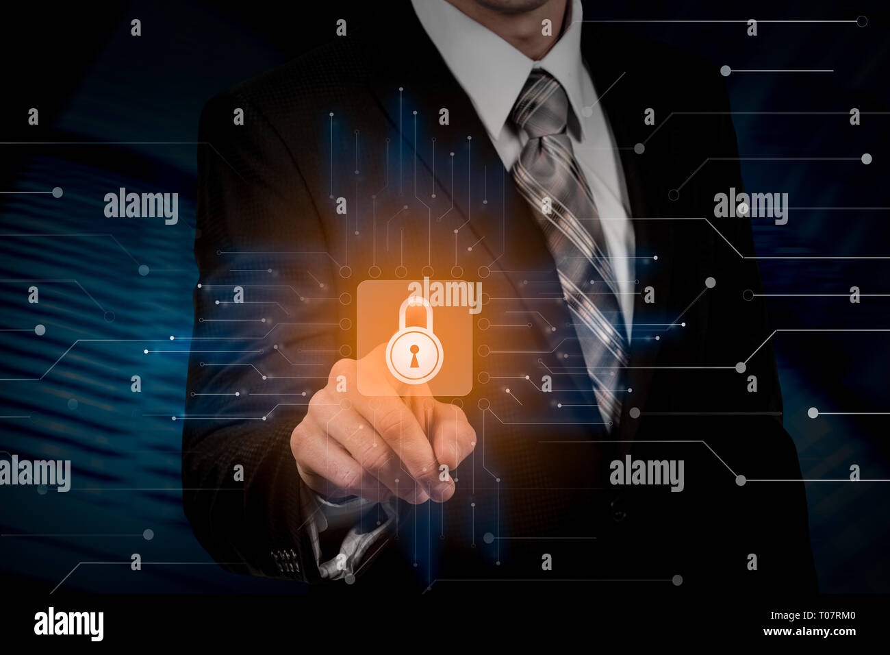 Cyber Security Data Protection Business Technology Privacy concept ...