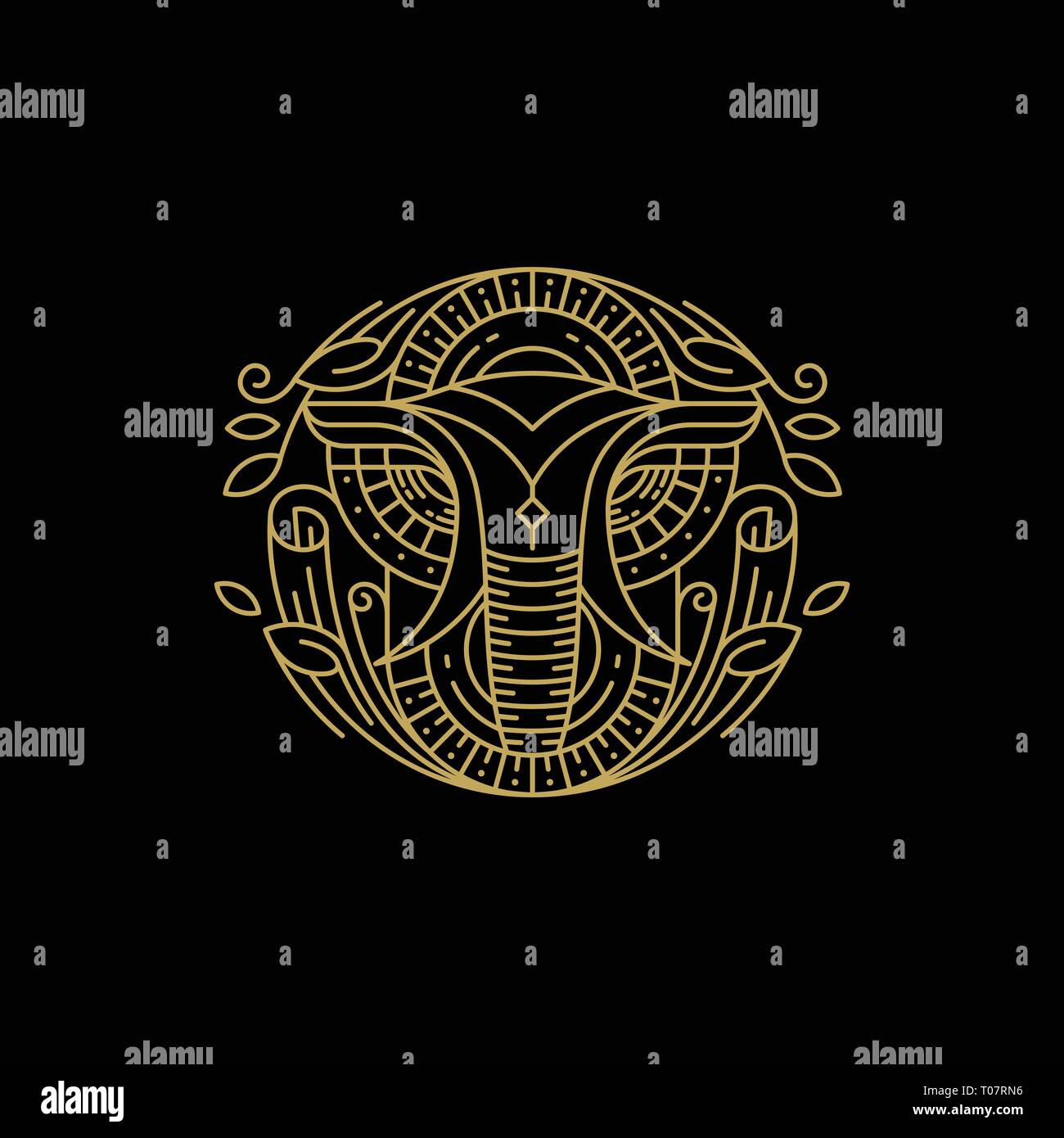 African art elephant design hi-res stock photography and images - Alamy