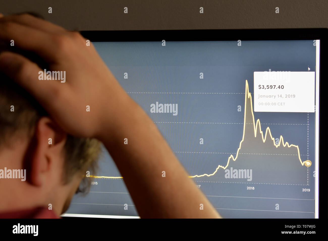 Pc monitor head hi-res stock photography and images - Alamy