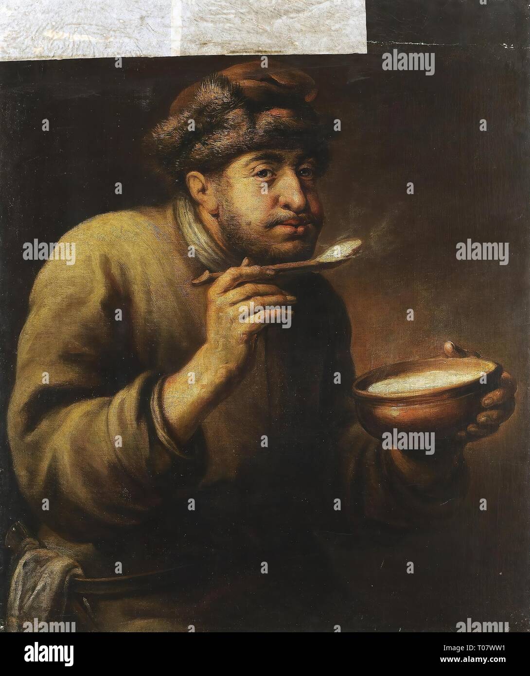 'Eating Farmer'. Germany, 18 th century. Dimensions: 88,5x75,5 cm ...