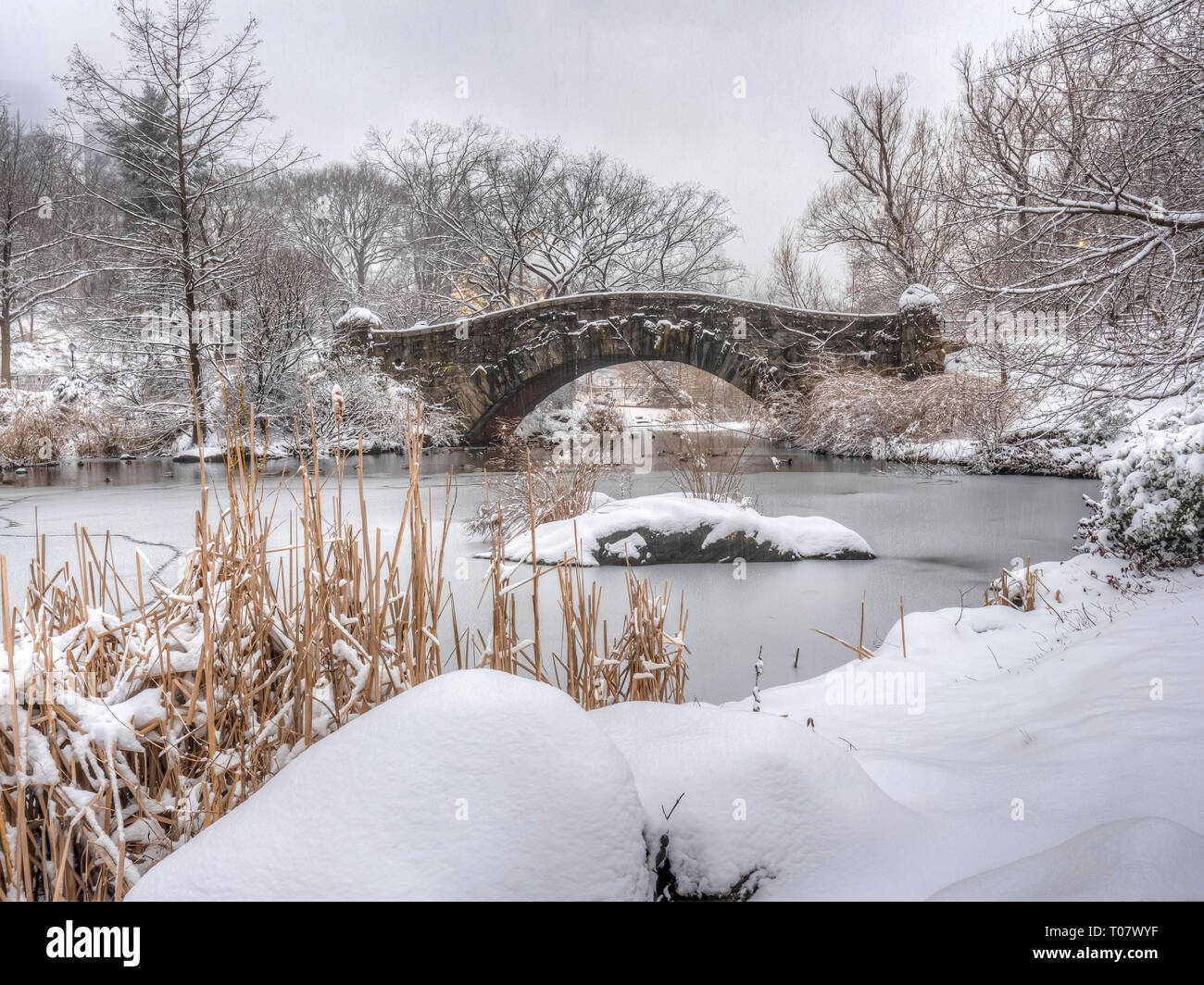 Gapstow bridge in Central Park, New York City Stock Photo - Alamy
