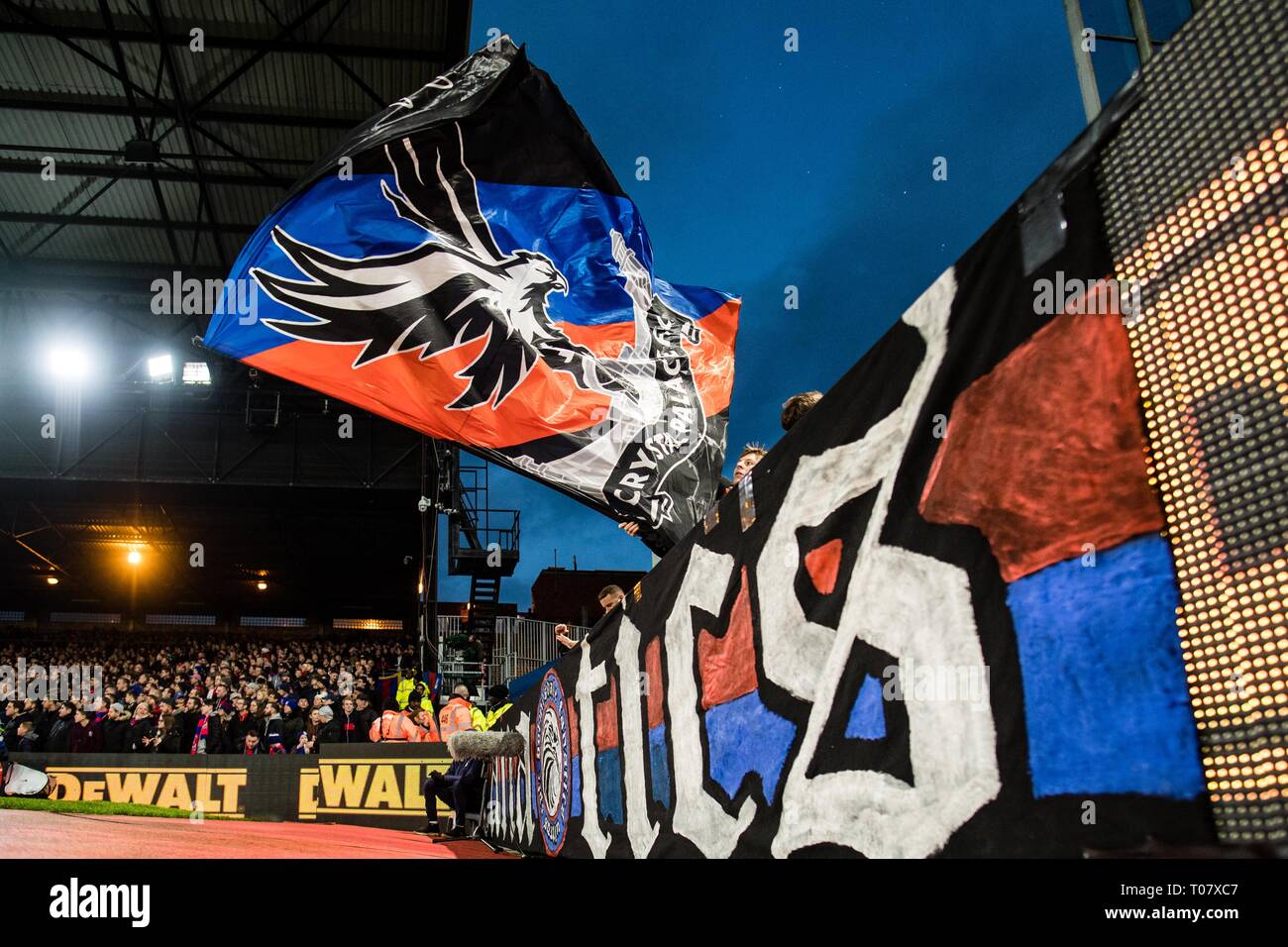 LONDON, ENGLAND - DECEMBER 01: Crystal Palace "Holmesdale fanatics ...