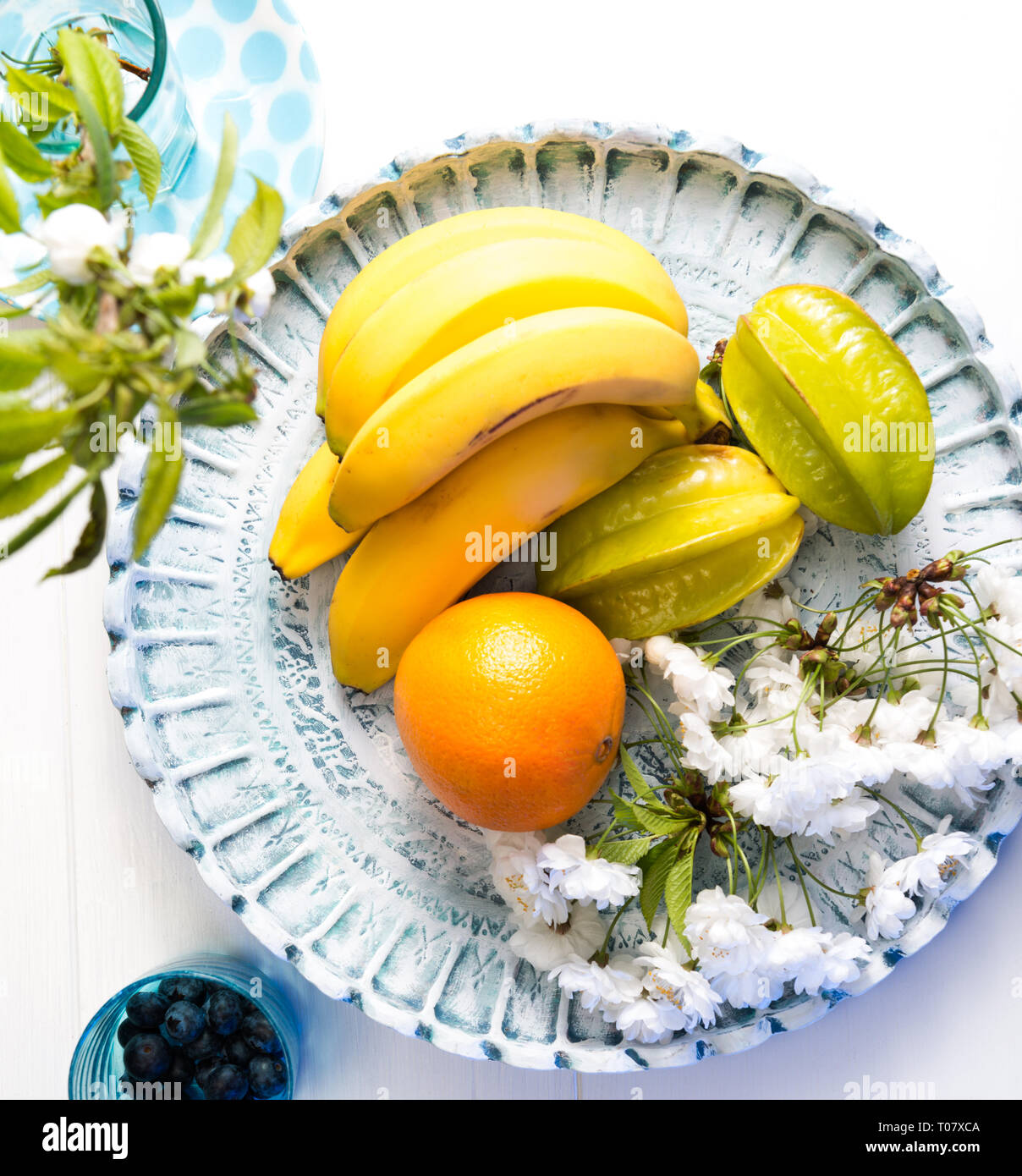 Exotic fruit platter hi-res stock photography and images - Alamy