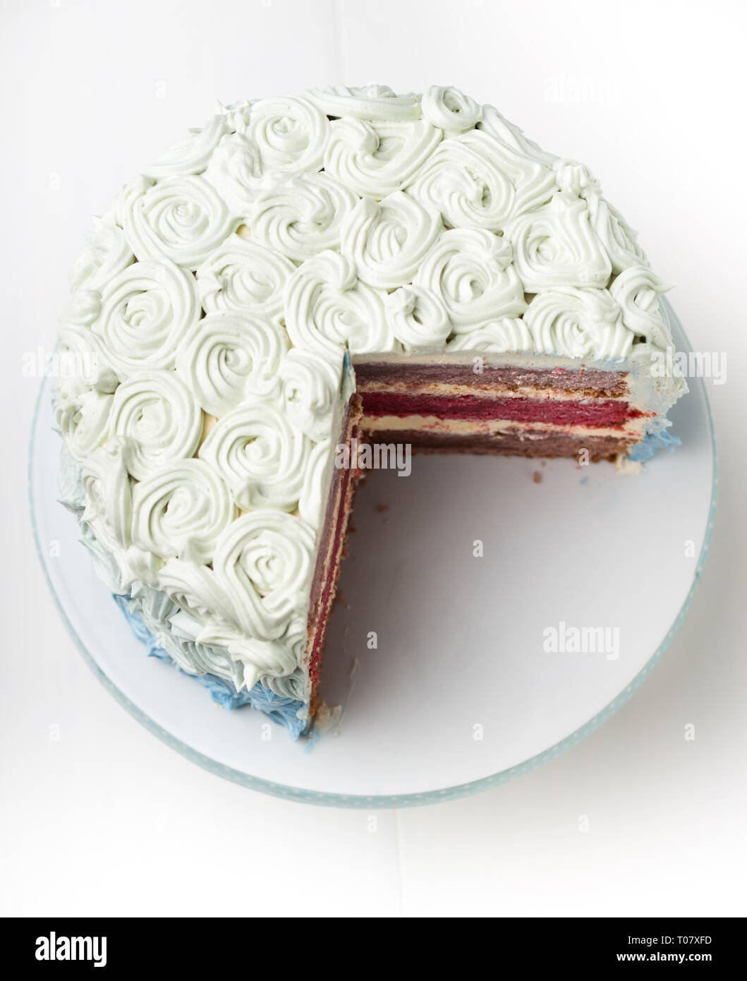 Ombre cake, shadow effect cake Stock Photo - Alamy