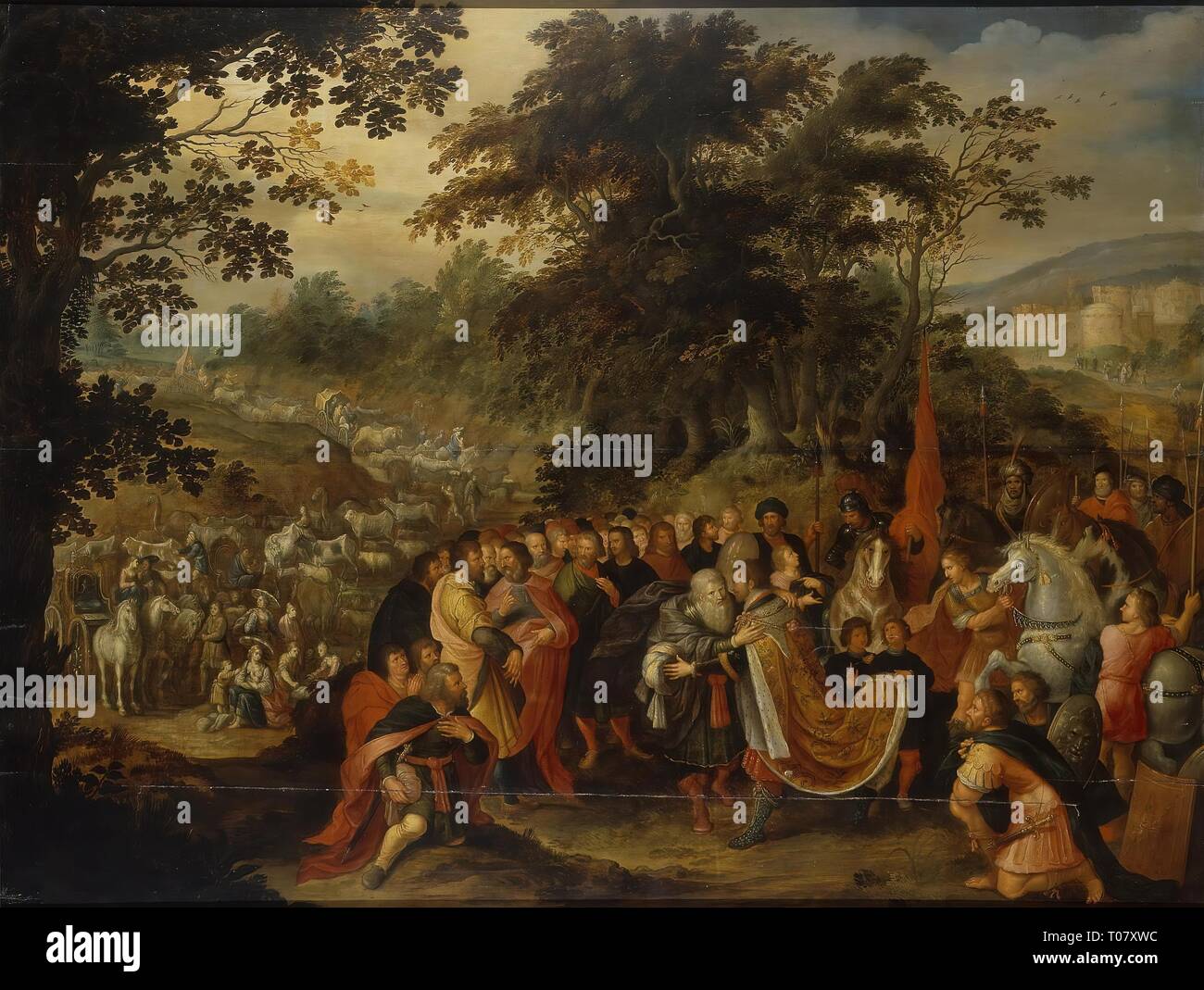 'Meeting of Esau and Jacob'. Flanders. Dimensions: 90x119 cm. Museum ...