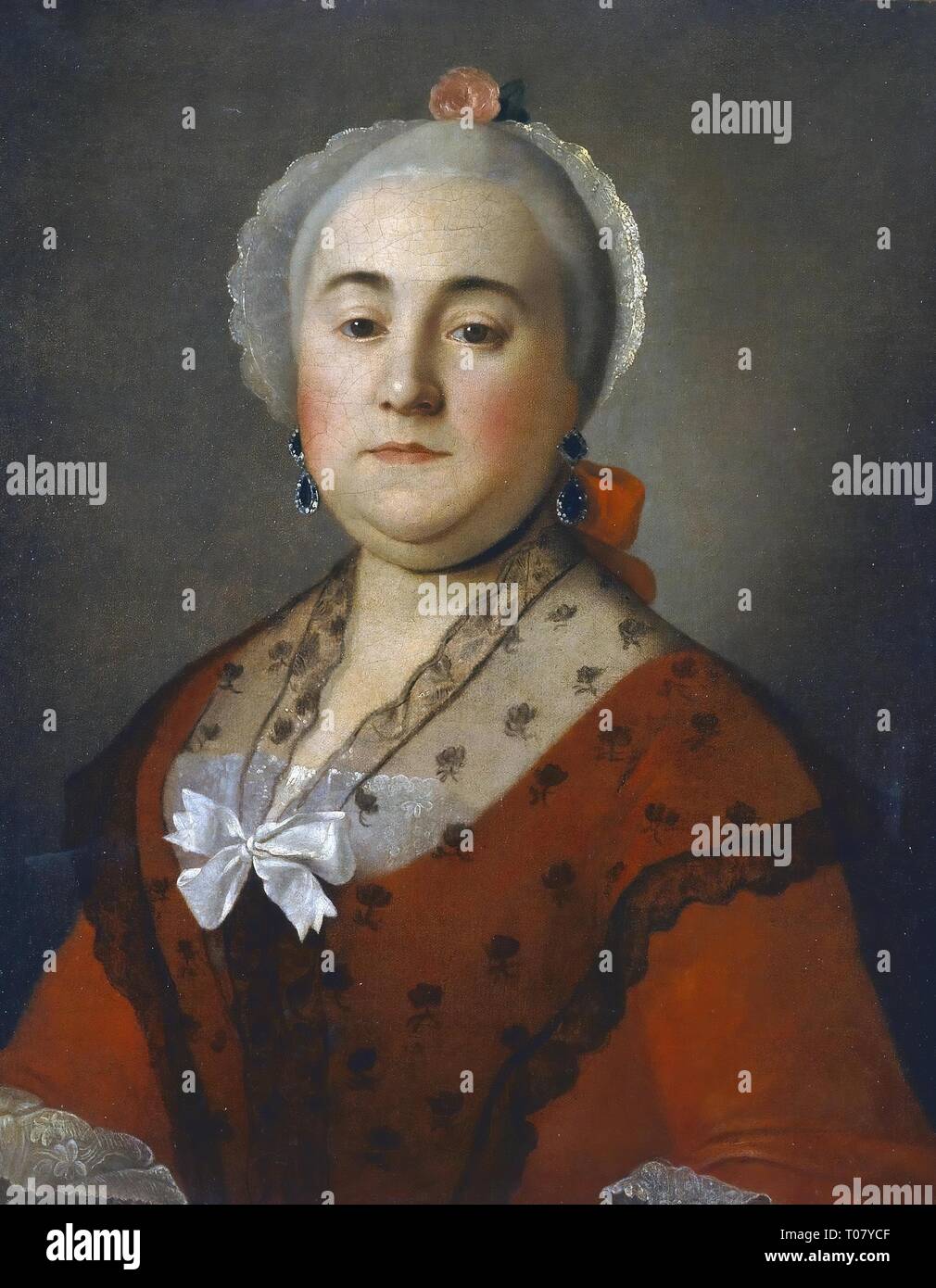 'Portrait of Countess V.A.Sheremeteva'. Russia, Second half of 18th ...