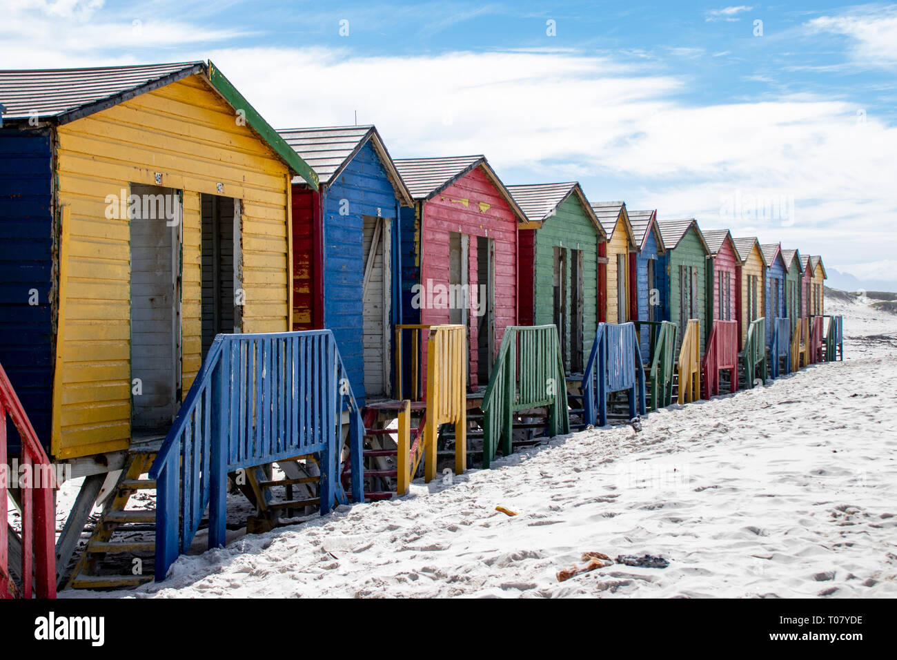 Different beach huts hi-res stock photography and images - Alamy