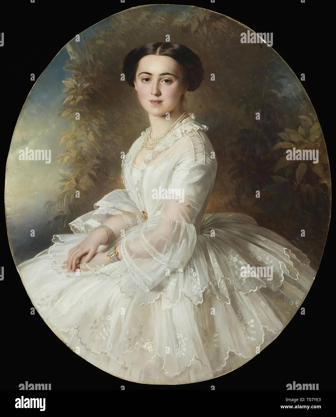 'Portrait of Grand Duchess Olga Feodorovna'. Russia, 1857. Dimensions ...