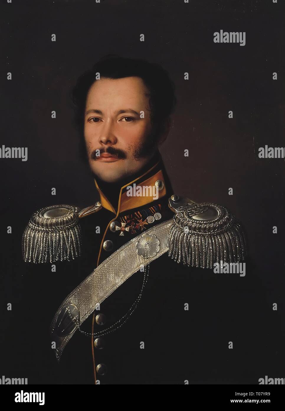 'Portrait of Colonel A.S. Lvov of the Tiraspol Mounted Chasseur Regiment'. Russia, 1831-1832 ...