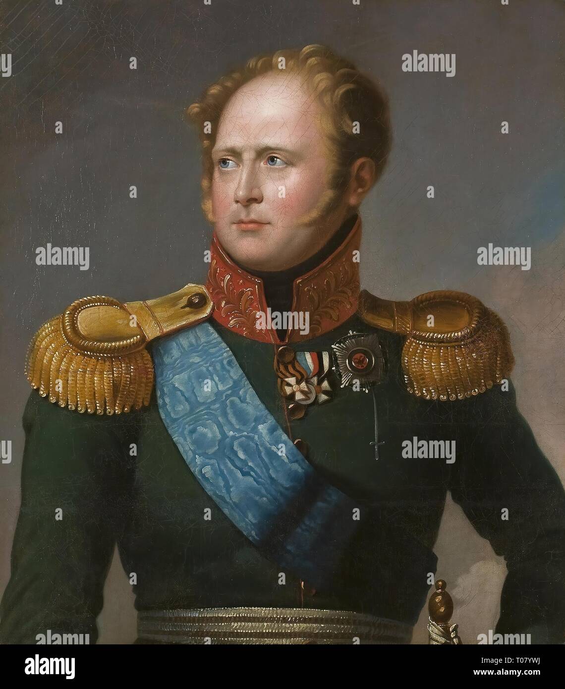 '"Portrait of Emperor Alexander I"'. Russia, First quarter of the 19th ...