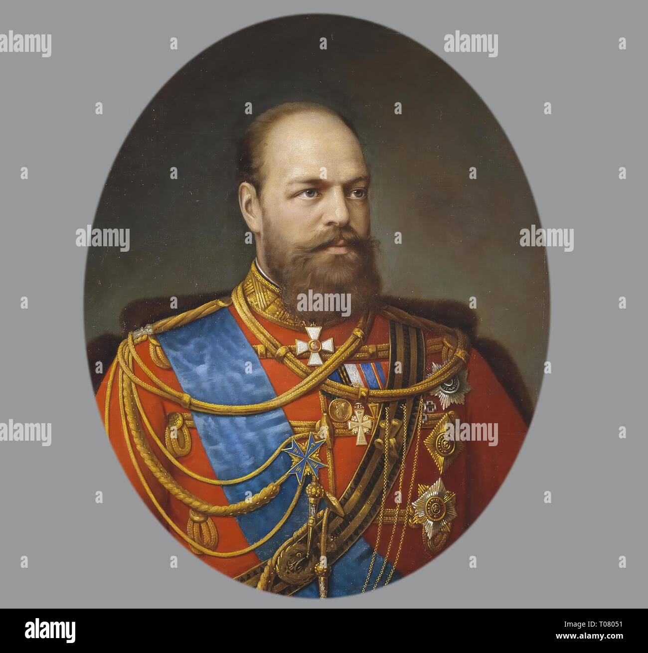 'Portrait of Alexander III'. Russia, late 19th century. Dimensions ...