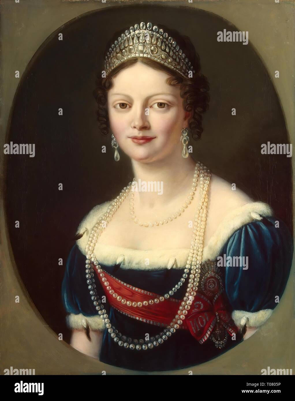 '"Portrait of Grand Duchess Ekaterina Pavlovna"'. Russia, Early 19th ...