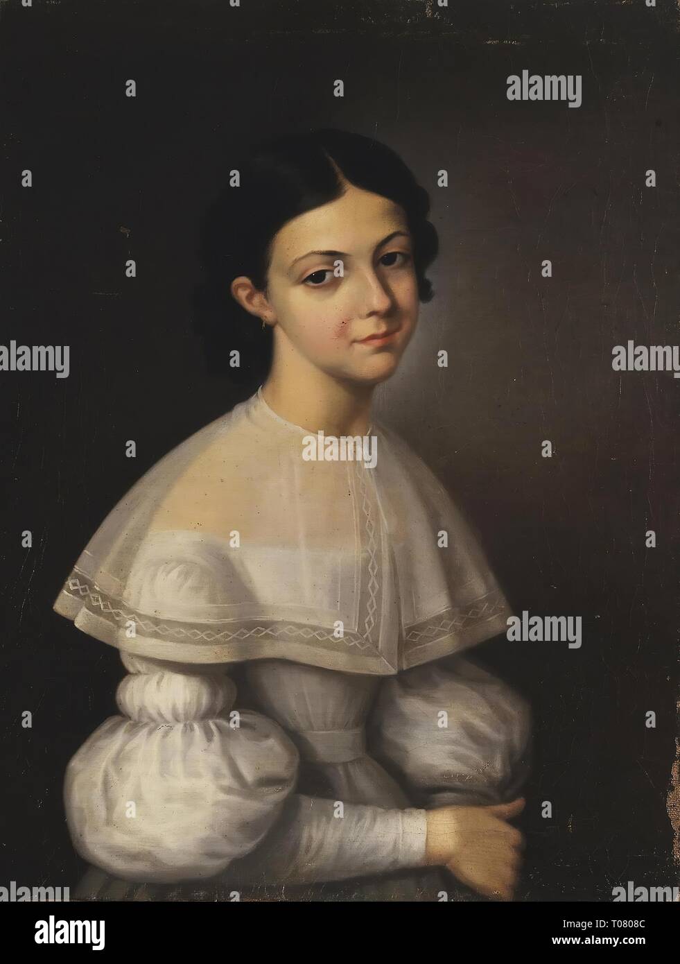 1840's girl painting hi-res stock photography and images - Alamy
