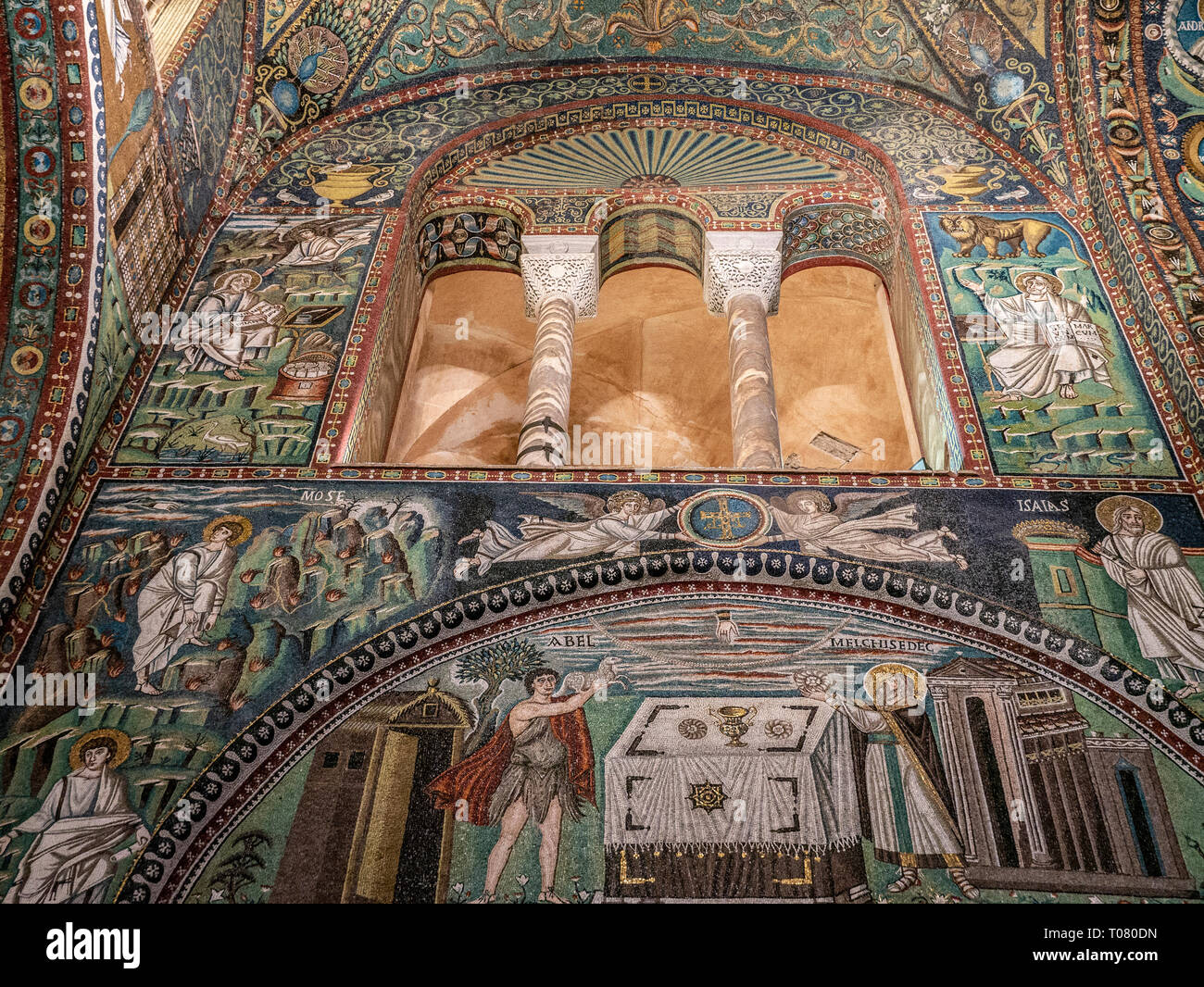 Italy, Emilia Romagna, Ravenna, Byzantine mosaics in the Basilica of ...
