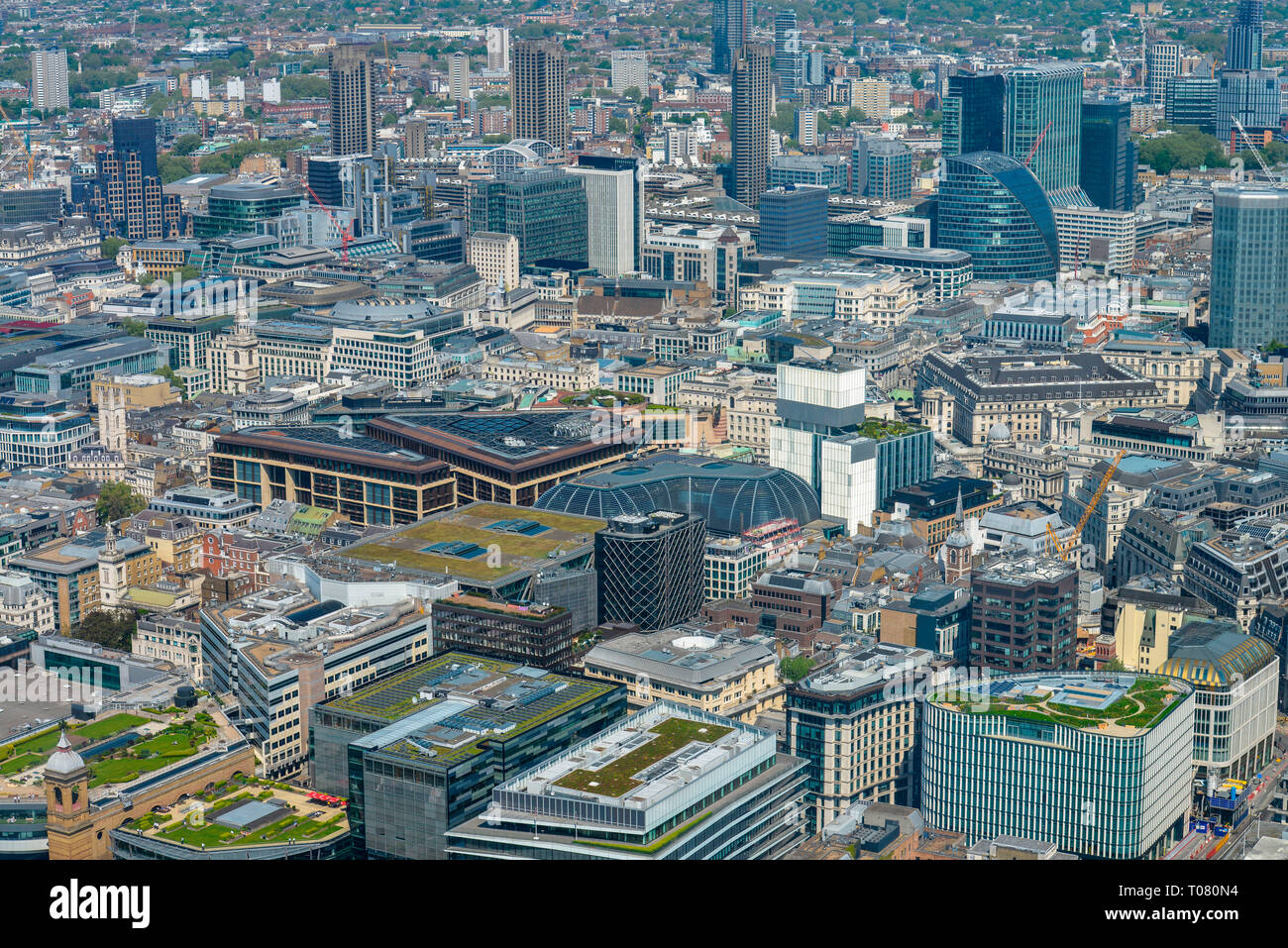 Queen victoria street london aerial hi-res stock photography and images ...