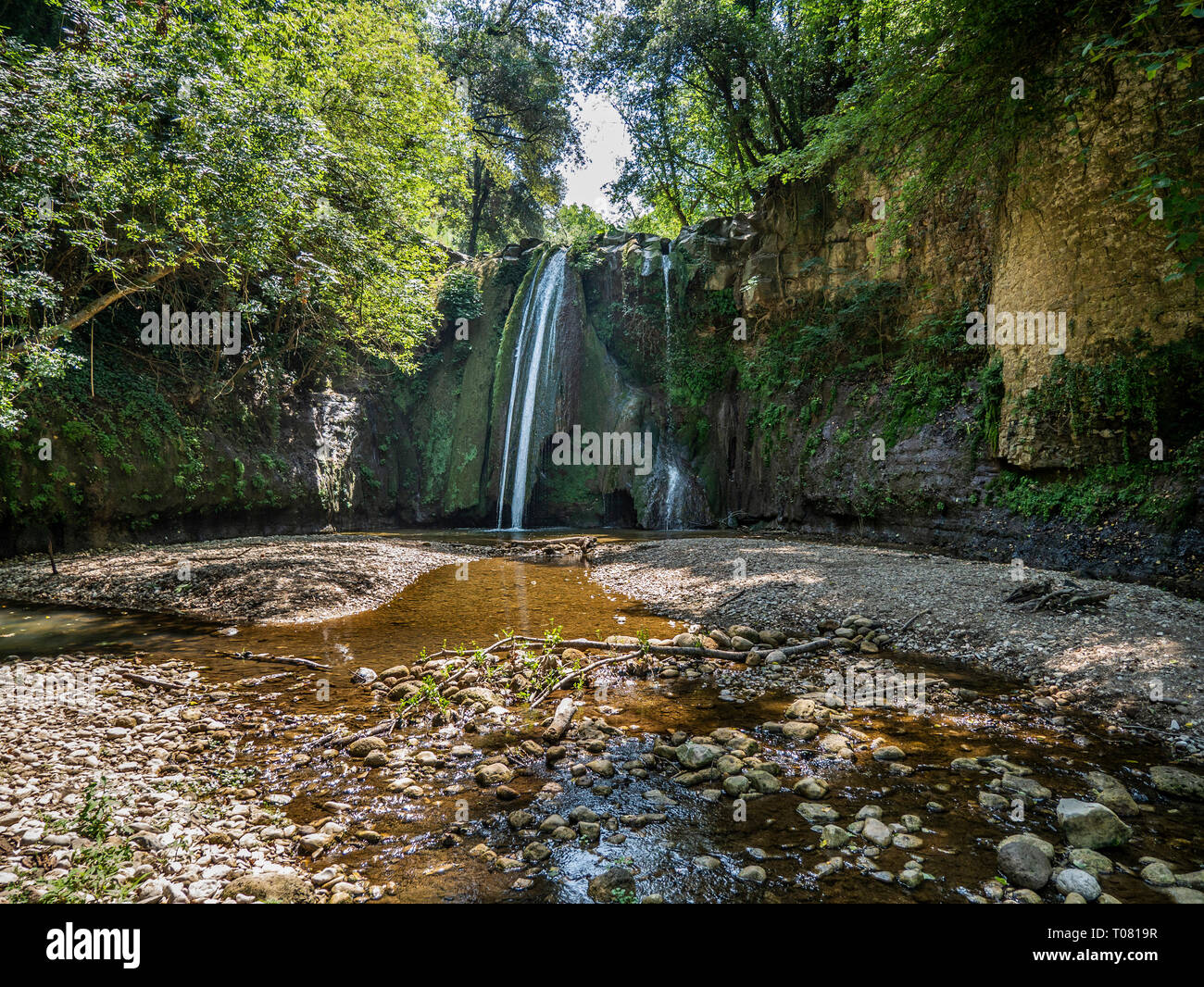 Italy, Lazio, Rome, San Vittorino waterfalls Stock Photo - Alamy