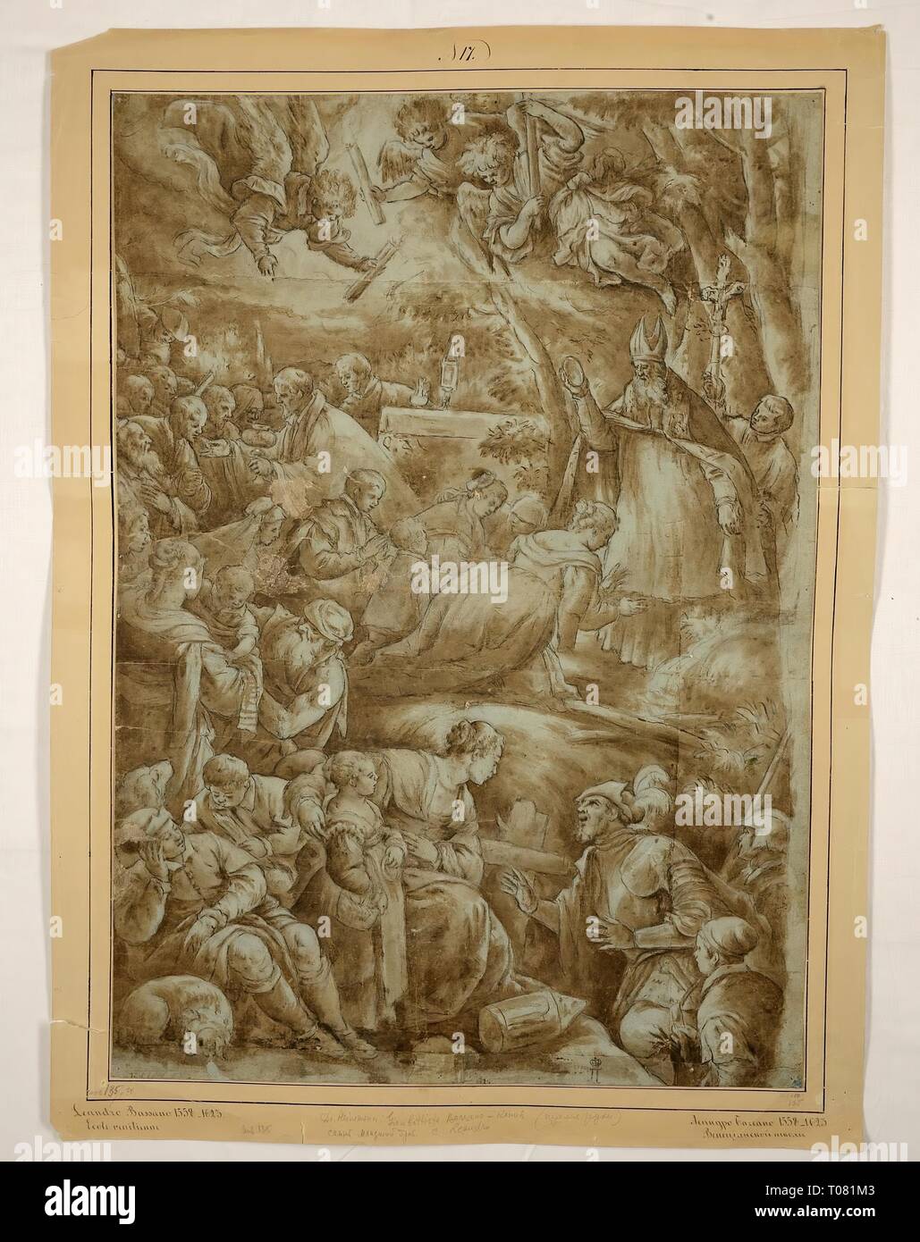 'Landscape with a Church Service'. Italy. Dimensions: 10,5x50 cm ...