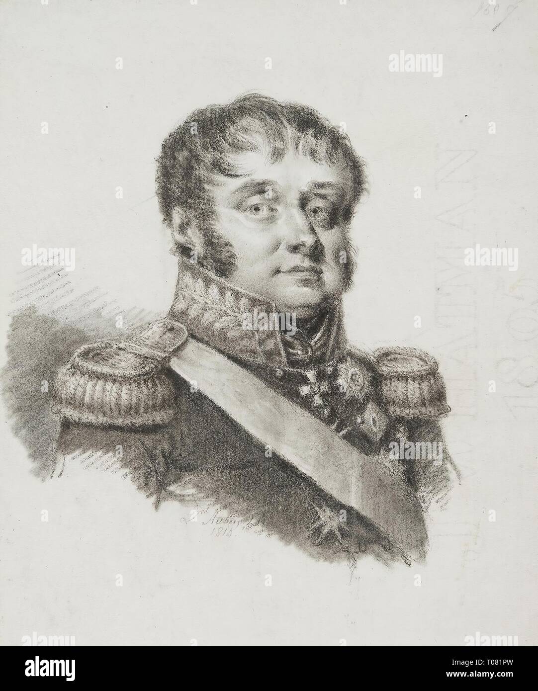 'Portrait of the General of the Cavalry Duke Karl Alexander of ...