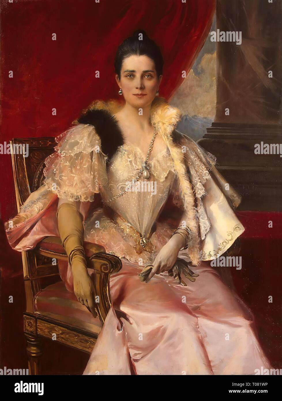 'Portrait of Princess Zinaida N. Yusupova'. France, 1894. Dimensions ...