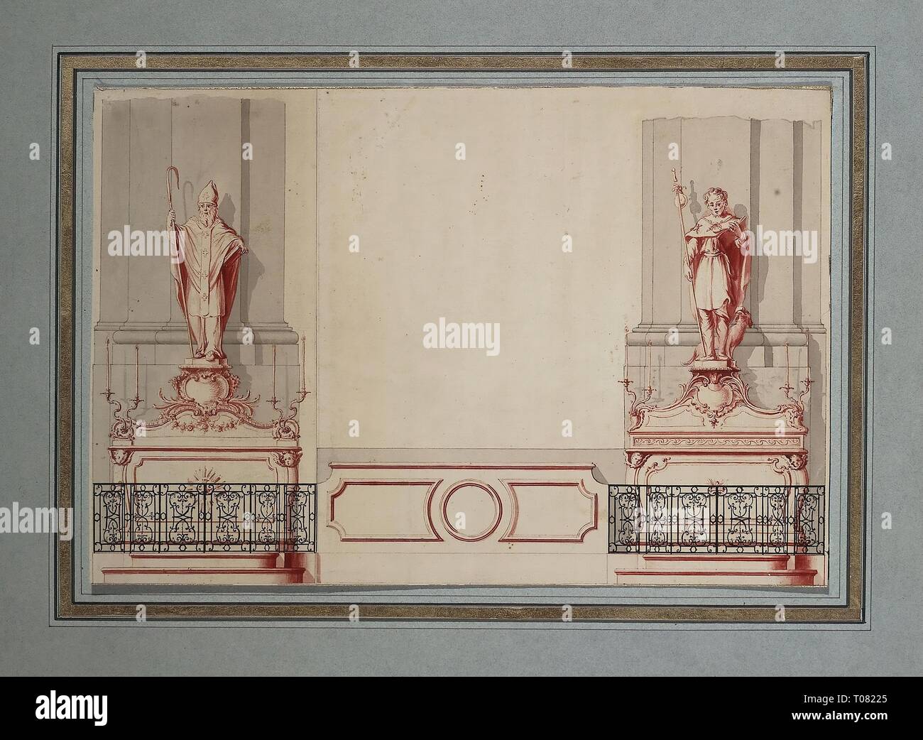 'Design of an Altar Grate at the Foot of the Church Pylons'. France ...